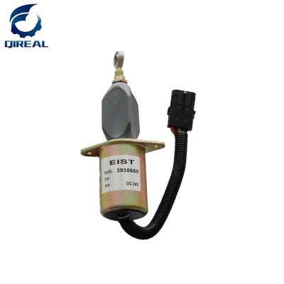 China Excavator Engine Parts 6CT Stop Solenoid Shut Down 3935650 for sale