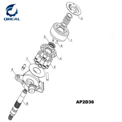 Cina Pezzi di ricambio di AP2D36  Excavator Main Hydraulic Pump in vendita