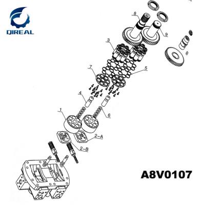 China A8V55 A8V86 A8V107 hydraulic pump parts pump kit for sale