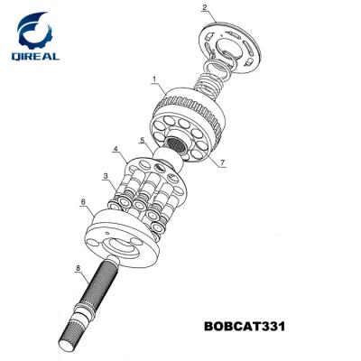 China Swing Motor Repair Parts Kit for Bob 331 Mini Excavator for sale