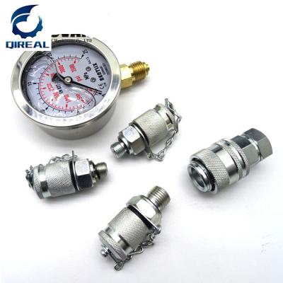 China Excavator Loader Pressure Gauge Hydraulic Pump Test Gauge Hydraulic Gauge for sale