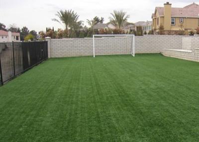 China 50mm High Dtex UV Protection Artificial Football Turf Fibrillated Yarn Shape for sale
