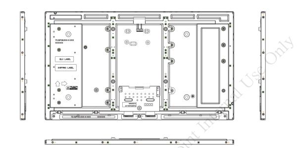 Quality 1920 ×1080 TFT Display Modules 32in  LVDS FHD Lcd Panel 400cd/M2 For Digital Signage for sale