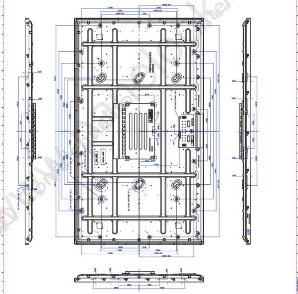 Quality 55Inch High Brightness Lcd Panel 3840×2160 Brightness 2500cd/M2 LVDS Interface P550HVN06.4 for sale