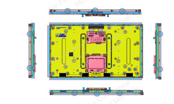 Quality 32Inch 1920×1080 high brightness lcd monitor FHD 2500cd/m2 Lcd panel type tft P320HVN07.2 for sale