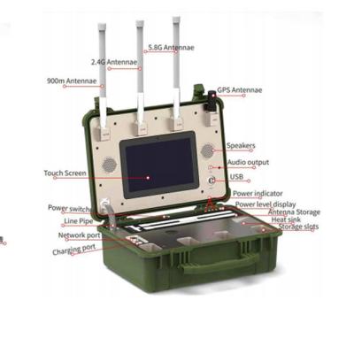 China Integrated Handheld UAV Drone Signal Detector Jammer Defense Equipment for sale