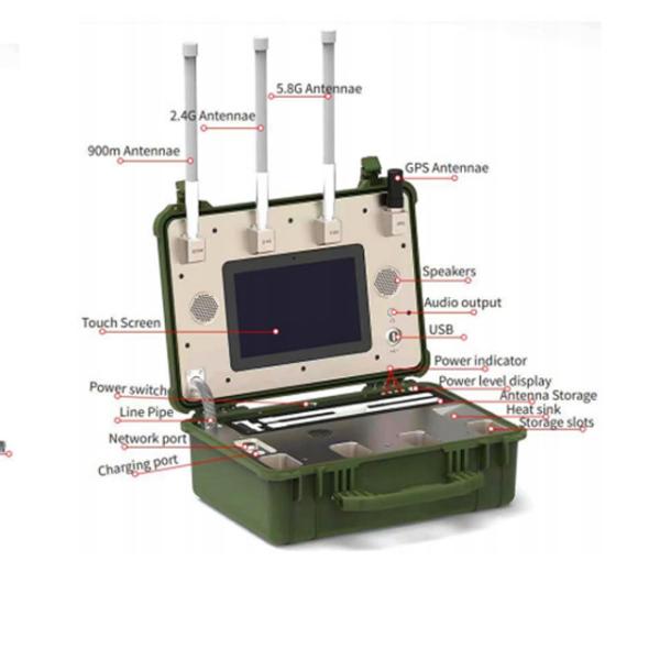 Quality Integrated Handheld UAV Drone Signal Detector Jammer Defense Equipment for sale