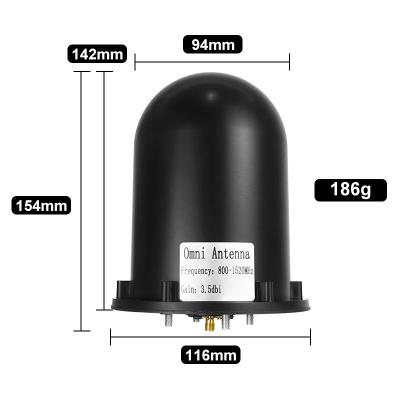 China Umkreisende Polarisierung Omni Wifi Anti Drone Antenne 50W 800MHz-1620MHz zu verkaufen