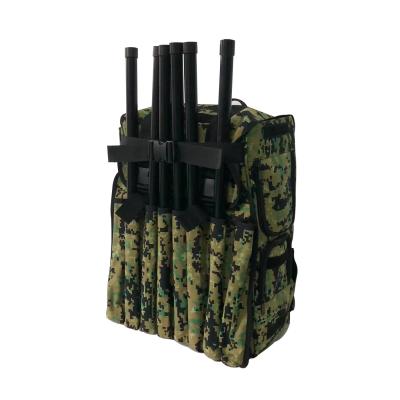 China Portable 50W backpack drone defense 2km 6-band drone detection for sale