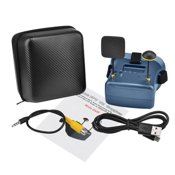 Quality 008D 4.3Inch FPV Accessories Digital DVR Diversity Goggles Dual Antenna 2000mAh for sale