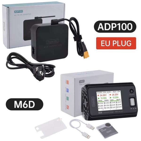 Quality ToolkitRC Dual Channel Mini FPV Accessories Drone Battery Charger Discharger M6D for sale