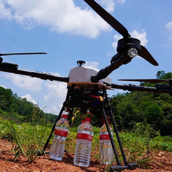 Quality 15kg Freight Capacity Professional Carrier Drone with Drop Thrower and 1000 Nits for sale