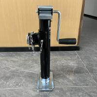 China Pipe Mount Swivel Trailer Jack Stand 2000 lbs Capacity Side Wind Handle for sale