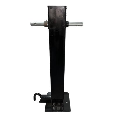 Cina Heavy Duty 12K Square Tube Drop Leg Trailer Jack Stand con pin laterale in vendita