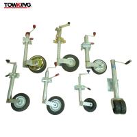 China Towking 8 Inch Trailer Jockey Wheel 350kg Capacity Zinc Finish Rubber Wheel for sale