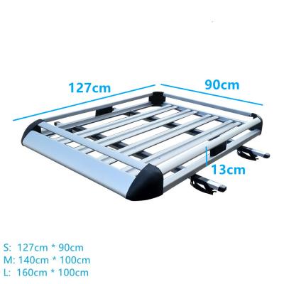 Cina Il canestro di alluminio aerodinamico 200KGS del carico dello scaffale di tetto carica 127x 90CM in vendita