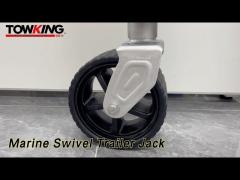 Steel Marine Swivel Trailer Jack 2500lbs 14 Inch Lift Heavy Duty