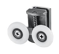 China Rolos de porta resistentes do chuveiro do OEM/rolo de vidro da porta deslizante com carregamento das rodas à venda