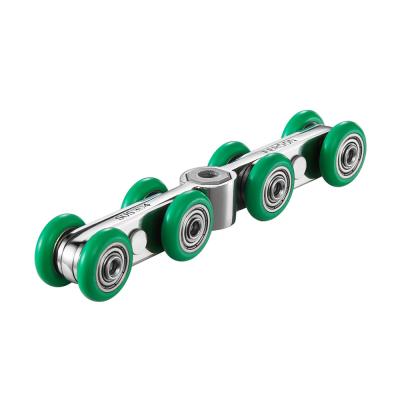 Chine le rouleau silencieux de porte coulissante de roues de la largeur 8 de 5mm a placé SS304 pour la pièce de douche à vendre
