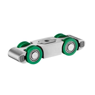 Chine Largeur silencieuse cannelée du rouleau 5mm de porte coulissante d'acier inoxydable pour la porte de douche à vendre