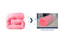 China Roll Coiling Bed Scarf Bathrobe Comforter Quilt Rolling Packing Machine for sale