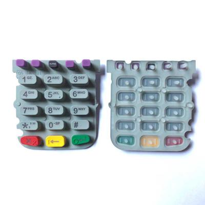 Cina Tastiera in gomma di silicio per il terminale POS Verifone Vx520 con logo di stampa di seta in vendita