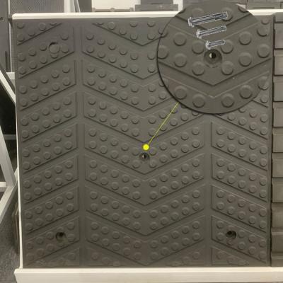 Cina 30mm 35mm 40mm Grandi tappetini da pavimento in gomma di ferro fuso tappetini di gomma per superfici di sicurezza sottopassaggio in vendita