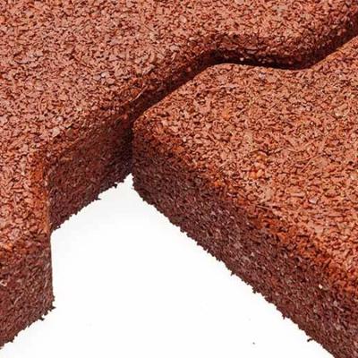 Cina Colore rosso non tossico pista da corsa per cavalli osso di cane pavimento di gomma pavimentatore mattoni in vendita