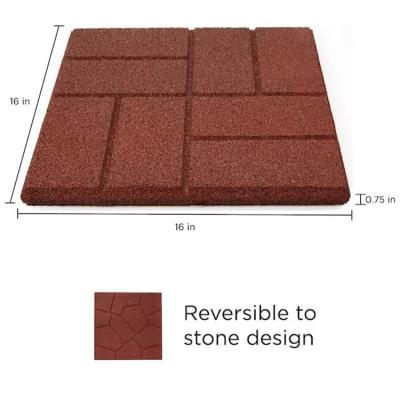 China Non-Slip Rubber Floor Mat Safety Mat Rubber Floor For Horse Racecourse Access Outdoor Rubber Floor Tile for sale