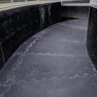 China Interlocking Horse Walker Matting Rubber With Studded Pattern for sale