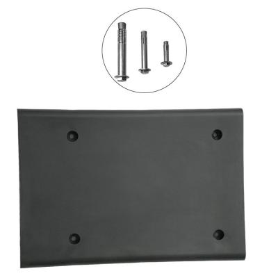 Cina 1000*500*25mm o tappeto antiscivolo in gomma personalizzato incorporato con piastra in acciaio da 5 mm/4 mm in vendita
