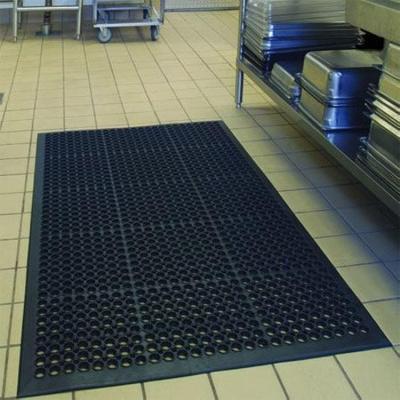 Cina Materassi da pavimento in gomma per la cucina Materassi da pavimento anti-fatica per il commercio Materassi da pavimento da bar per il ristorante Materassi da pavimento da bar nero 36 pollici x 60 pollici in vendita