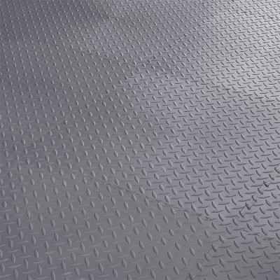 China Garage Floor 18 X 18 Inch Square Rubber Diamond Plate Interlocking Floor Tiles For Home Gym for sale