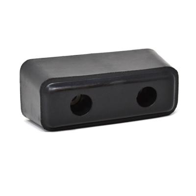 China Rubber Accessories Heavy Duty Rubber Door Buffer with Three Fixing Holes for Heavy Duty Fixings 190x80x80mm for sale