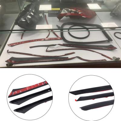 Cina Accessoiri in gomma da 8 mm*10 mm Lampade per autoveicoli Parti di gomma Adesivo Strisce di gomma nera Per lampade per autoveicoli in vendita