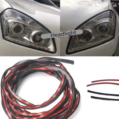 Cina Accessoiri in gomma da 8 mm*10 mm Lampade per autoveicoli Parti di gomma Adesivo Strisce di gomma nera Per lampade per autoveicoli in vendita
