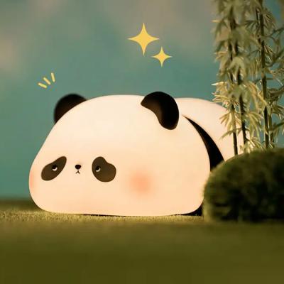 Cina Regali di Natale Silicone Panda Luce Notturna animalia di cartone animato Dolce sonno LED Bambini Silicone Luce Notturna Per Bambino Bambino in vendita
