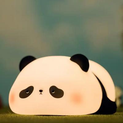 Cina Regali di Natale Silicone Panda Luce Notturna animalia di cartone animato Dolce sonno LED Bambini Silicone Luce Notturna Per Bambino Bambino in vendita