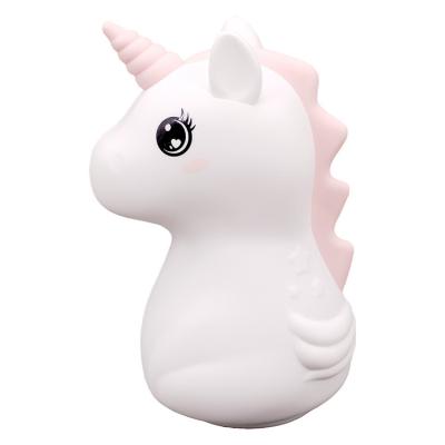 Cina Sensore tattile Cambiamento di colore Lampada per bambini Luce per sonno Arcobaleno unicorno Silicone Lampada notturna per bambini camera da letto regalo speciale in vendita