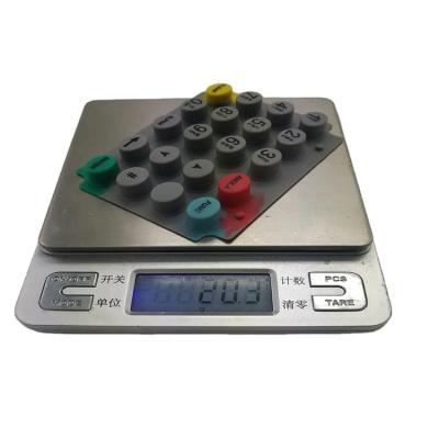 Cina tastiera in gomma di silicone tastiera pos tastiera di qualità originale tastiera per il terminale pos di Lipman NURIT 8320 in vendita