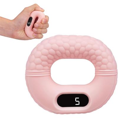 Cina Home Fitness allenamento Silicone Conteggio della forza Dispositivo di presa a mano Anello rinforzante con contatore in vendita