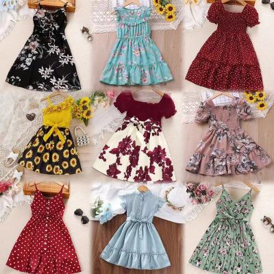 China Anti-wrinkle 2024 Christmas EuropeAn-American girls flashy dress children show Evening dress Princess dress wholesale summer casual factory