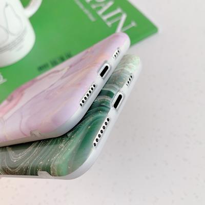 Cina La copertura TPU del telefono di geografia del marmo di IMD gelifica senza polvere antiurto per Iphone 7 8 più in vendita