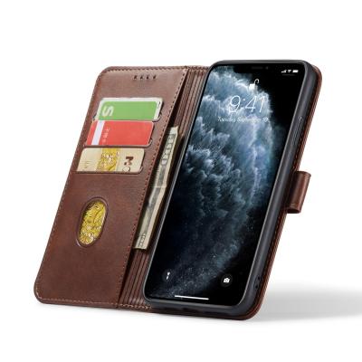 Cina Casse di cuoio del telefono del portafoglio d'annata con la funzione del supporto del titolare della carta in vendita