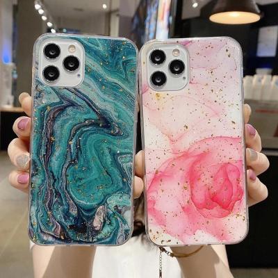 Cina Stagnola di oro libera di IMD Matte Finish Phone Cases Fingerprint TPU morbido in vendita