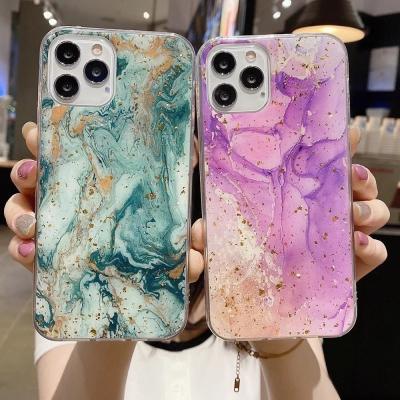 Cina Stagnola di oro libera di IMD Matte Finish Phone Cases Fingerprint TPU morbido in vendita