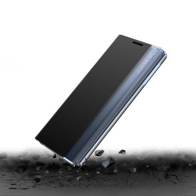 Cina Il telefono del cuoio della prova del graffio riveste la vista astuta Kickstand dello scorrevole in vendita