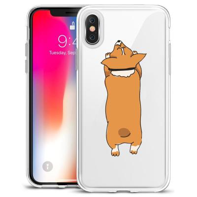 China O desenhista de borracha fino Cell Phone Cases para Iphone X suou o gato animal livre do cão de cachorrinho à venda