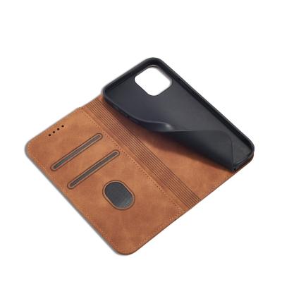 Cina Retro cassa del telefono del portafoglio, supporto protettivo di cuoio della tasca di carta di caso per Iphone XS in vendita