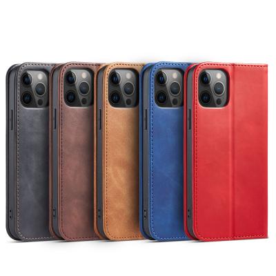 Cina Retro cassa del telefono del portafoglio, supporto protettivo di cuoio della tasca di carta di caso per Iphone XS in vendita
